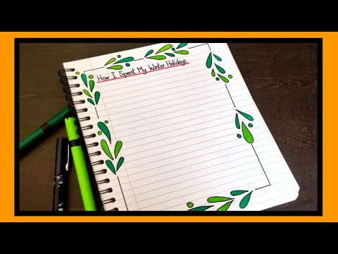 holiday homework border design for notebook|holiday homework design ...