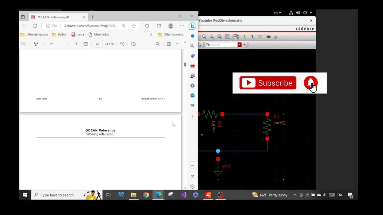Cadence | Ocean script | Simulation automation | CIW, SKILL, OCEAN- theory. - YouTube