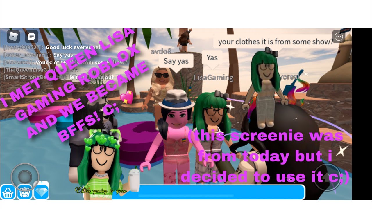 MEETING LISA GAMING ROBLOX OMG (SHE ADDED ME) (VERY NICE) C; 💖💅🏻💝 ️😍 # ...