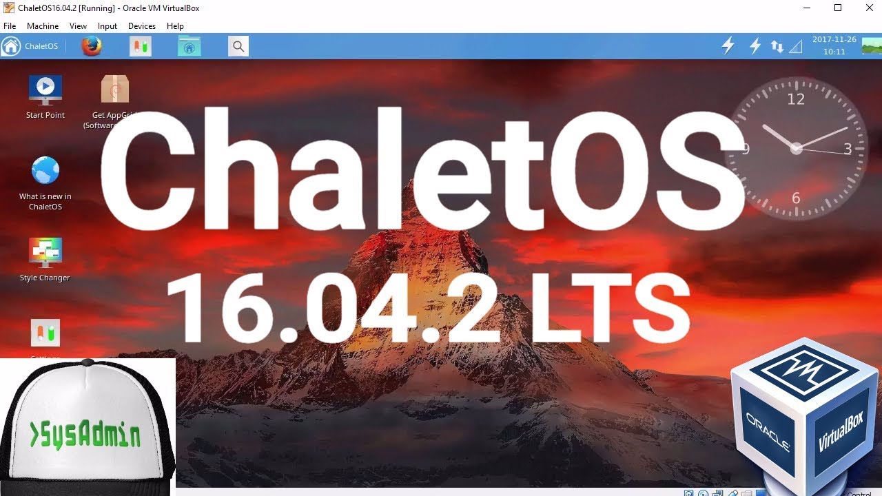ChaletOS 16.04.2 LTS Installation + Guest Additions on Oracle VirtualBox [2017] - YouTube