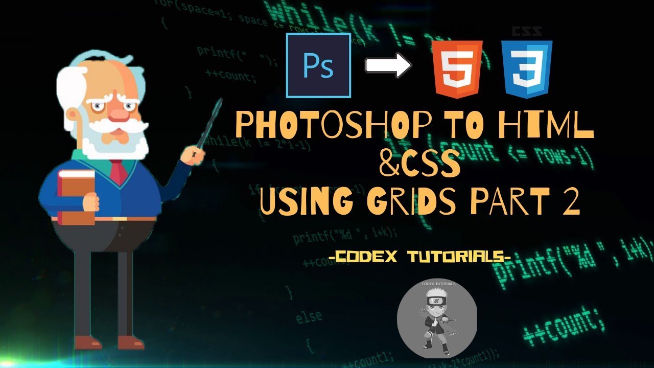 HTML+CSS Webpage using Grids| Photoshop to Web Page| Full Tutorial ...