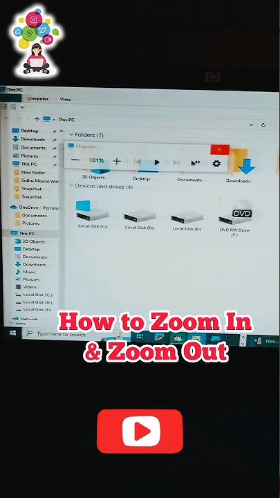 How to Zoom In and zoom out screen in PC & Computer | shortcut keys # ...