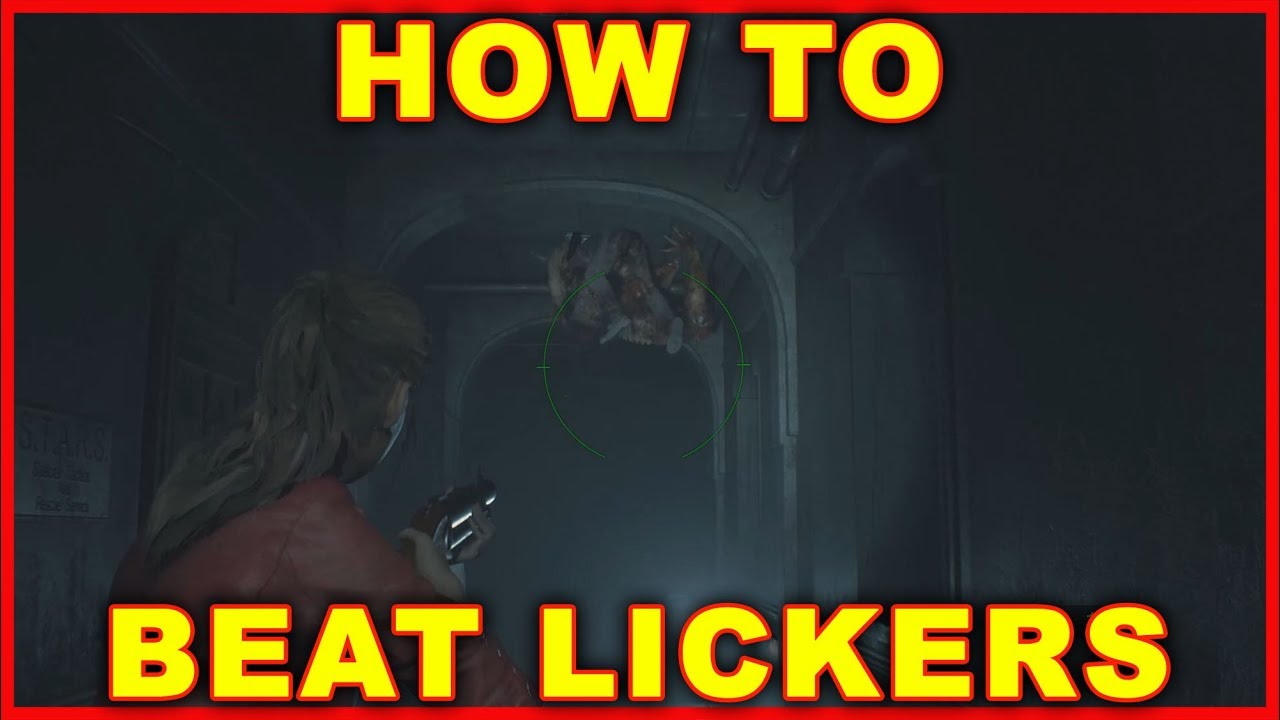Resident Evil 2: How to Beat Lickers (2019 Remake) - YouTube