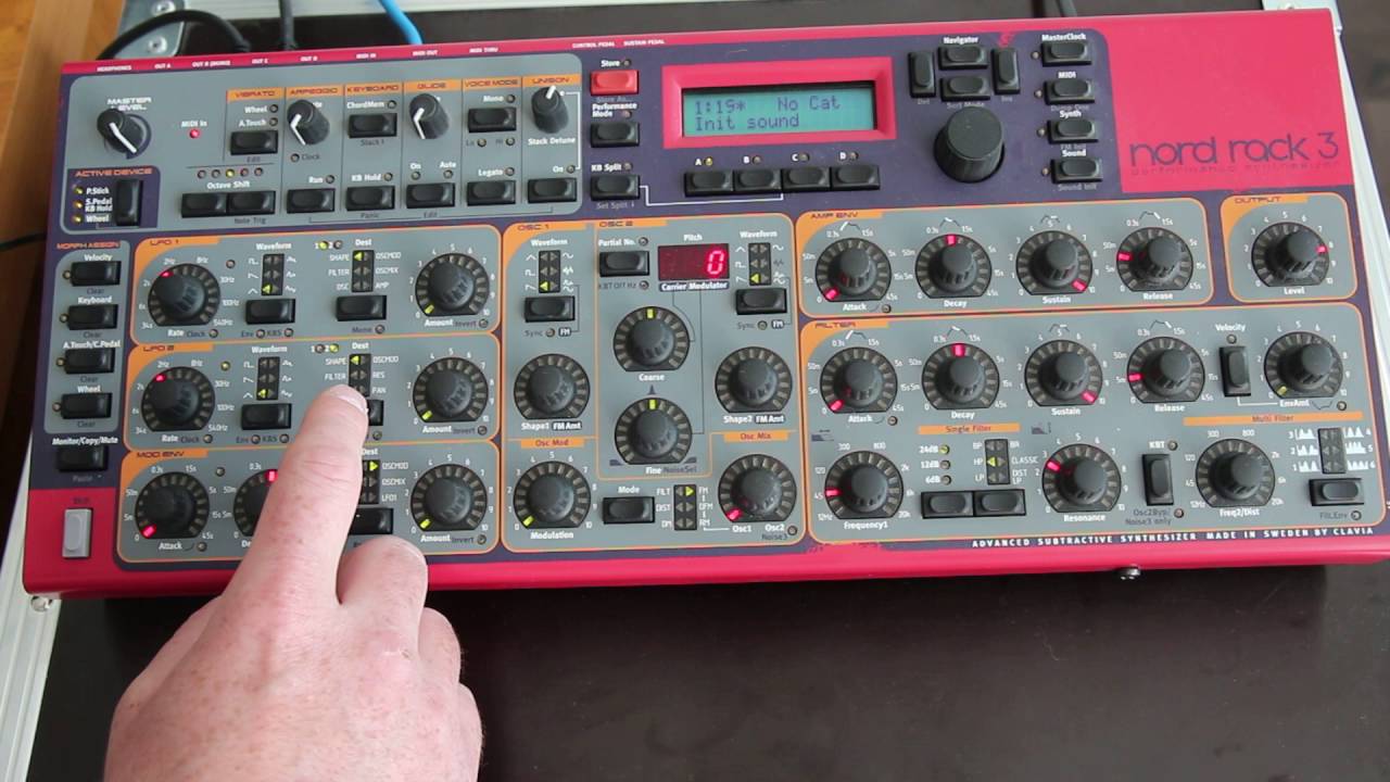 Psytrance Zap Tutorial - Nord Rack 3 - YouTube