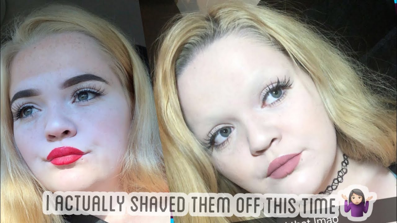 I SHAVED MY EYEBROWS OFF - YouTube