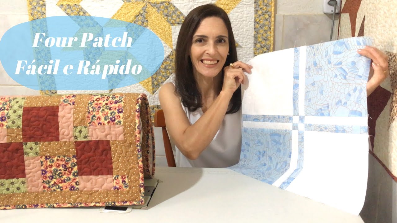 Bloco Four Patch Rápido e Fácil - PATCHWORK - YouTube