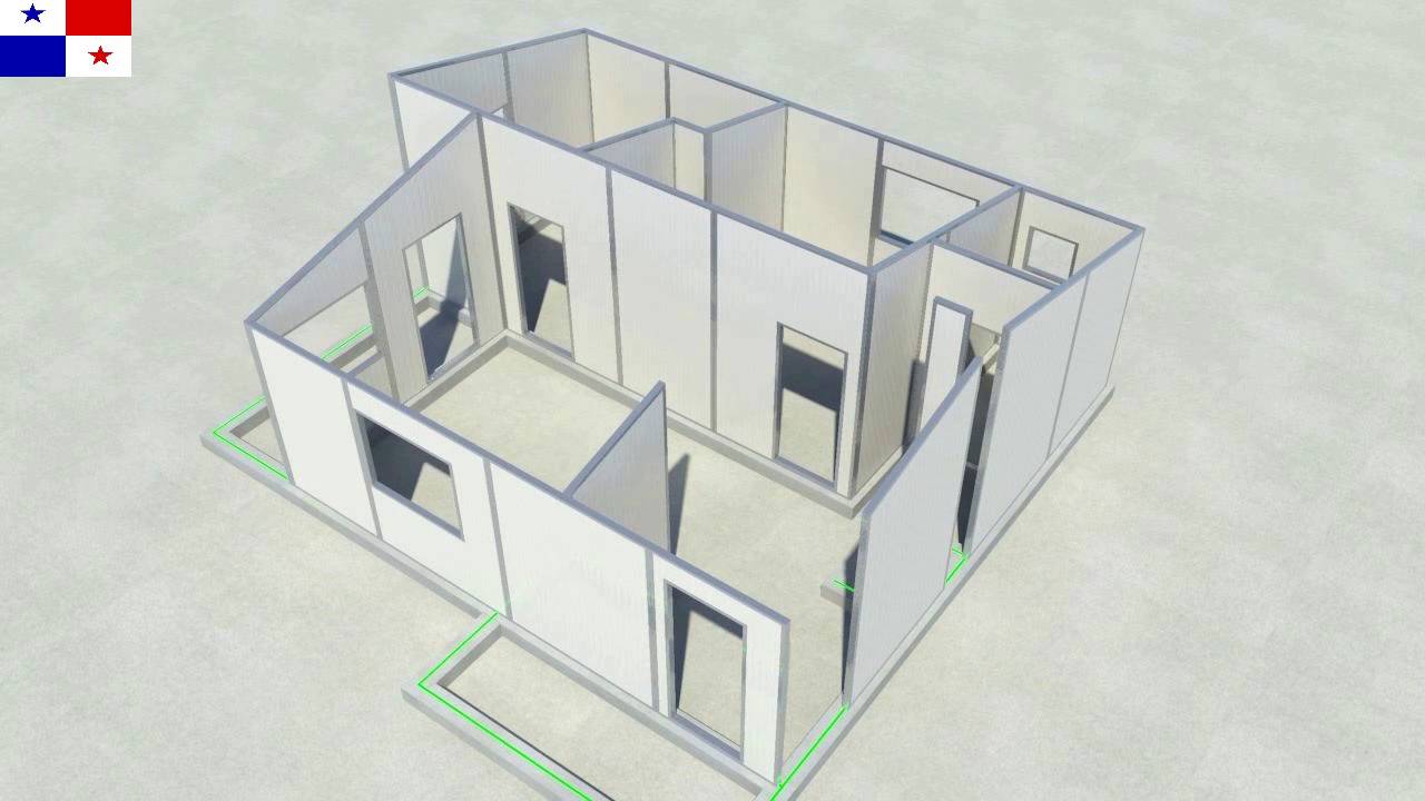 EPS Sandwich Panels Installation in Walls and Roof - YouTube