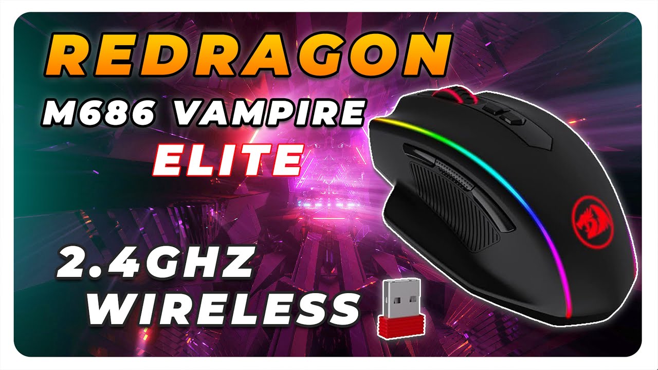 Redragon M686 Vampire Elite Wireless Mouse - YouTube