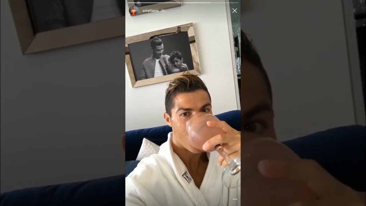 Cristiano Ronaldo Drinking
