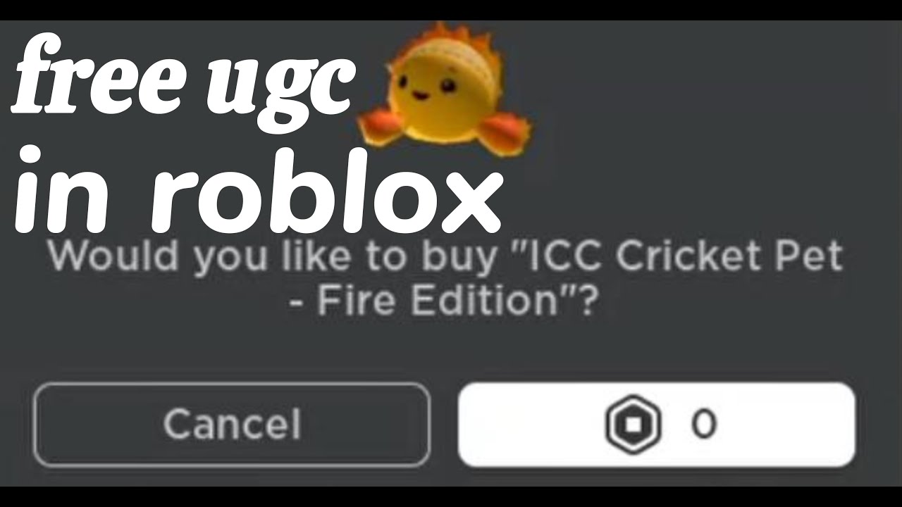 free ugc in roblox!!!! - YouTube