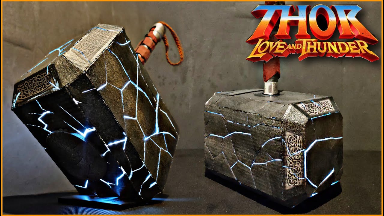 DIY Mighty Thor's new Mjolnir from Thor Love and Thunder using ...