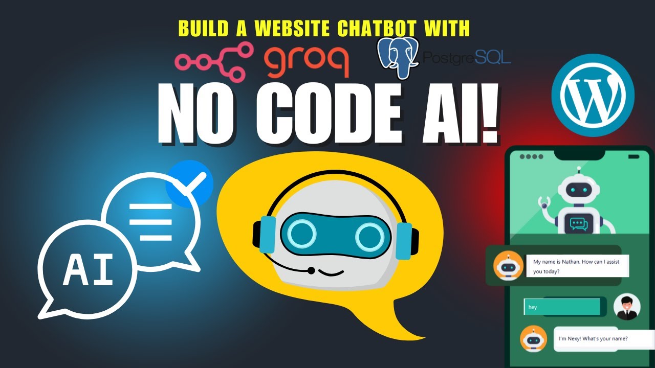 Build a Website Chatbot with n8n, Postgres & Groq – No Code AI! - YouTube