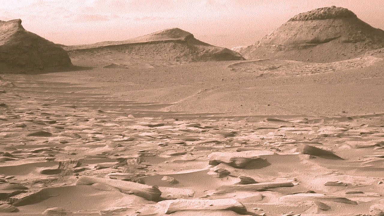 Curiosity Rover On Gale Crater Near Crater Jezero on Red Planet -on 12. ...