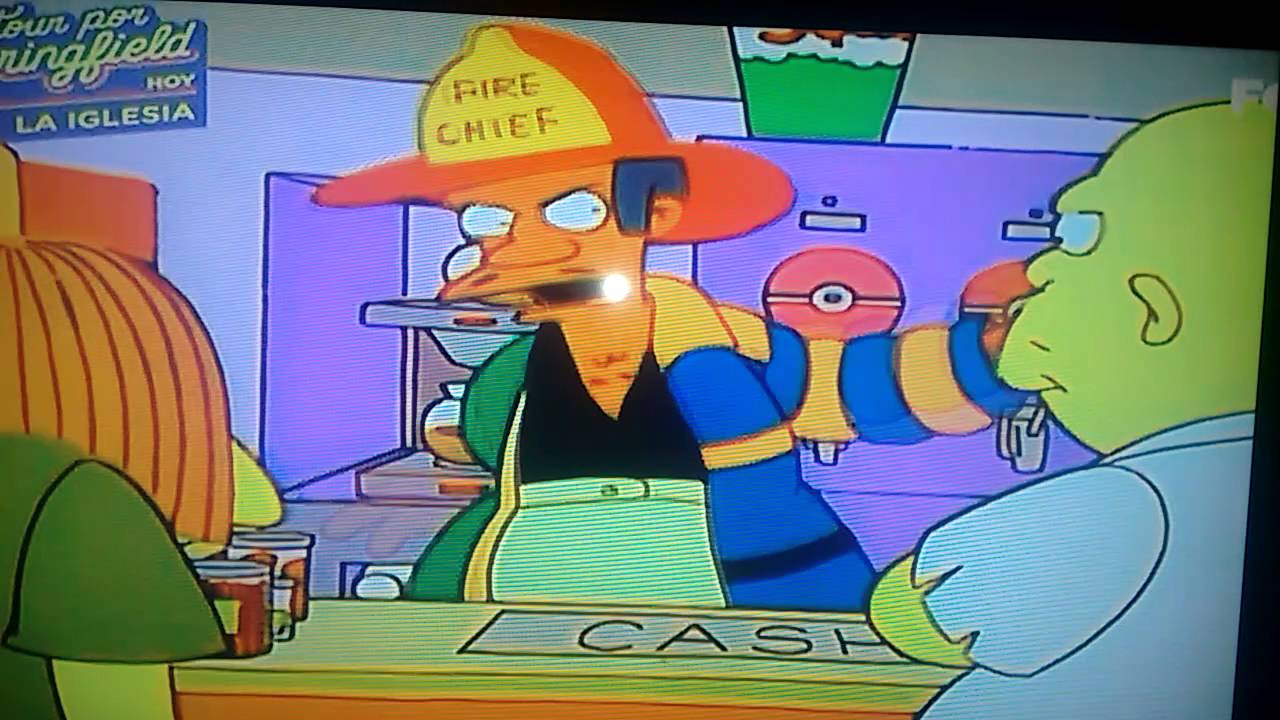 El hijo de apu es como su papá - YouTube