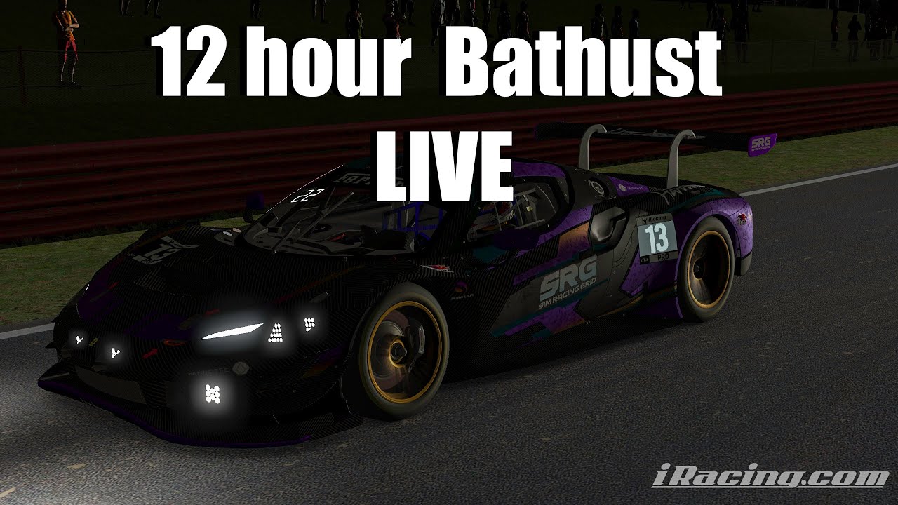 12 hours of Bathurst LIVE | iRacing | SRG Moist - YouTube