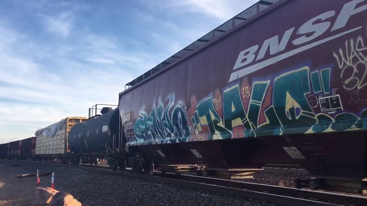 BNSF 7031 Stops for a Red Signal - YouTube