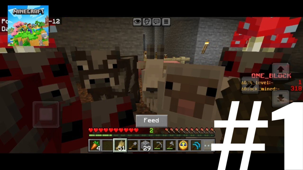 Minecraft: Pocket Edition mobile Gameplay Walkthrough #1 Here It Is😏 ...