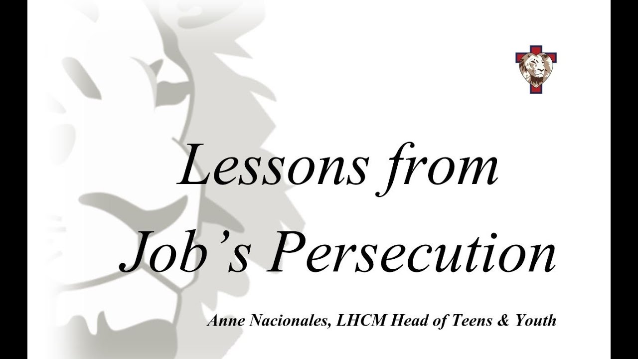Lessons from Job's Persecution (Part 1) – Anne N - YouTube