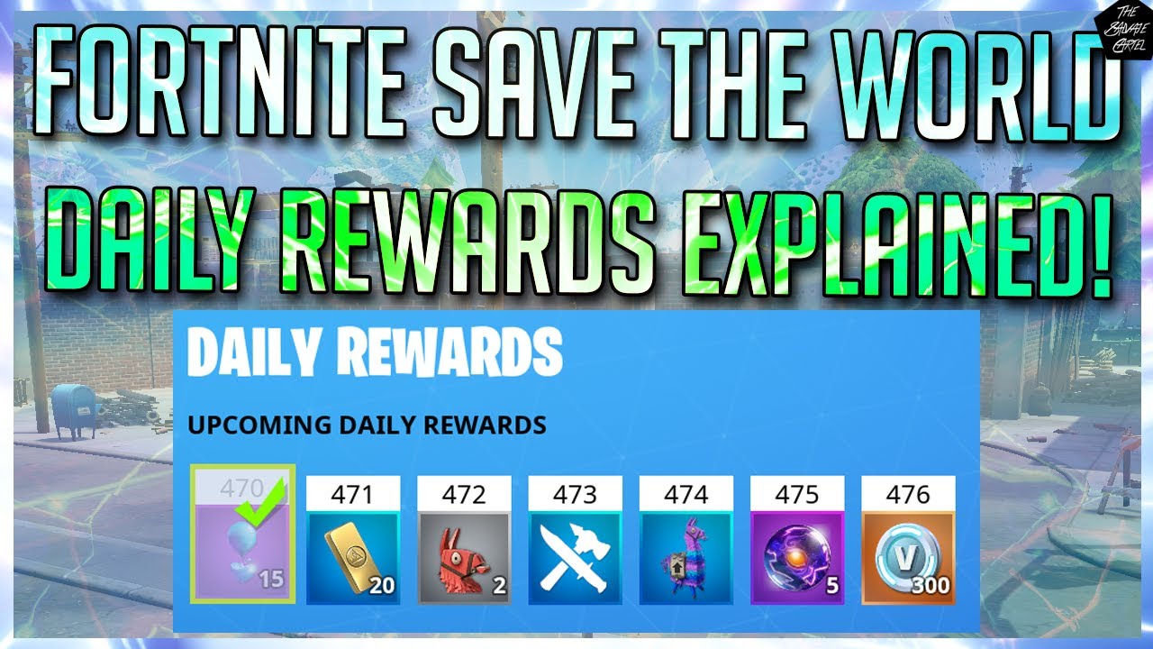 FORTNITE STW: DAILY REWARDS EXPLAINED | FREE V-BUCKS | FOUNDER LLAMAS | UPGRADE LLAMAS & MORE ...