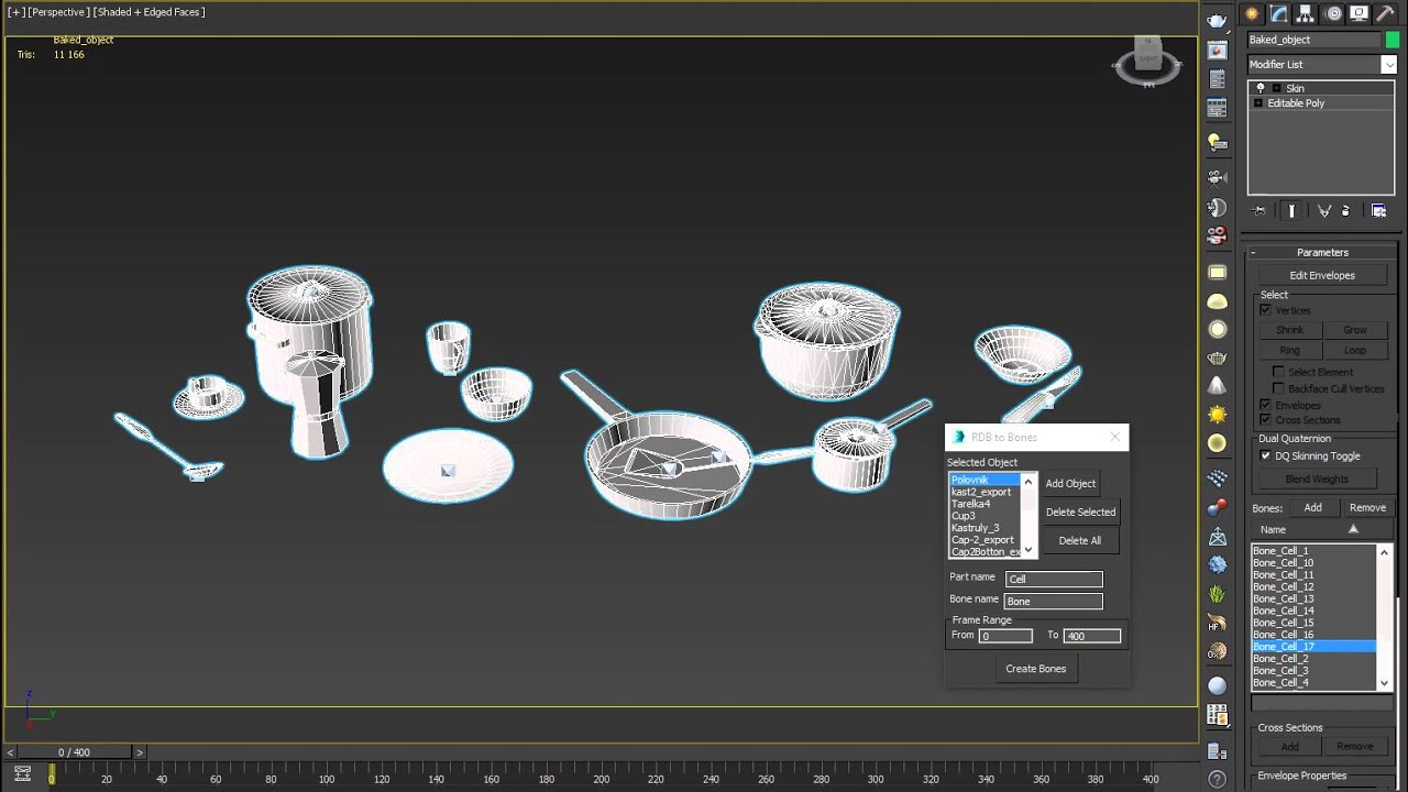 Bake animation to bones tutorial 2 - YouTube