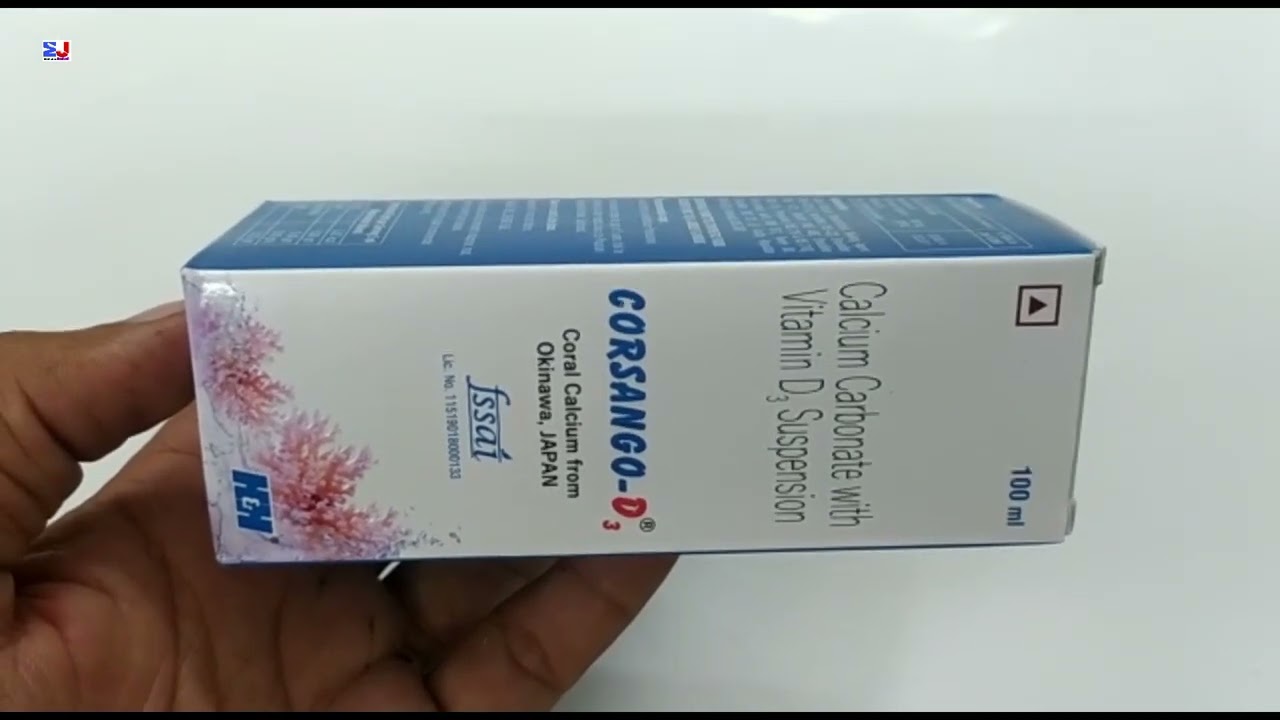 Corsango D3 Syrup | Calcium Carbonate With Vitamin D3 Suspension Uses ...