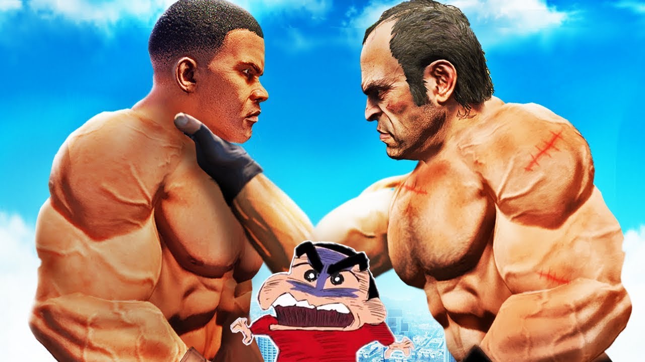 GTA 5 : BUFF FRANKLIN vs BUFF TREVOR with SHINCHAN In GTA 5 (Attack) | BUFF TREVOR Kill SHINCHAN ...