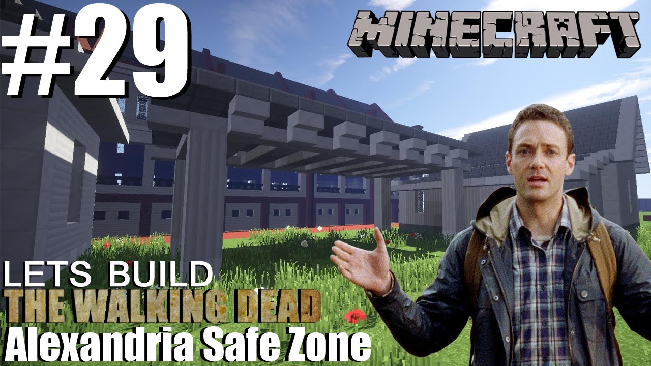 Minecraft | Lets Build The Walking Dead | Alexandria Safe Zone ...