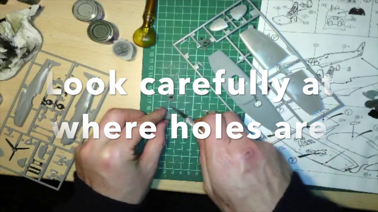 Making a plastic model Spitfire 2 - YouTube