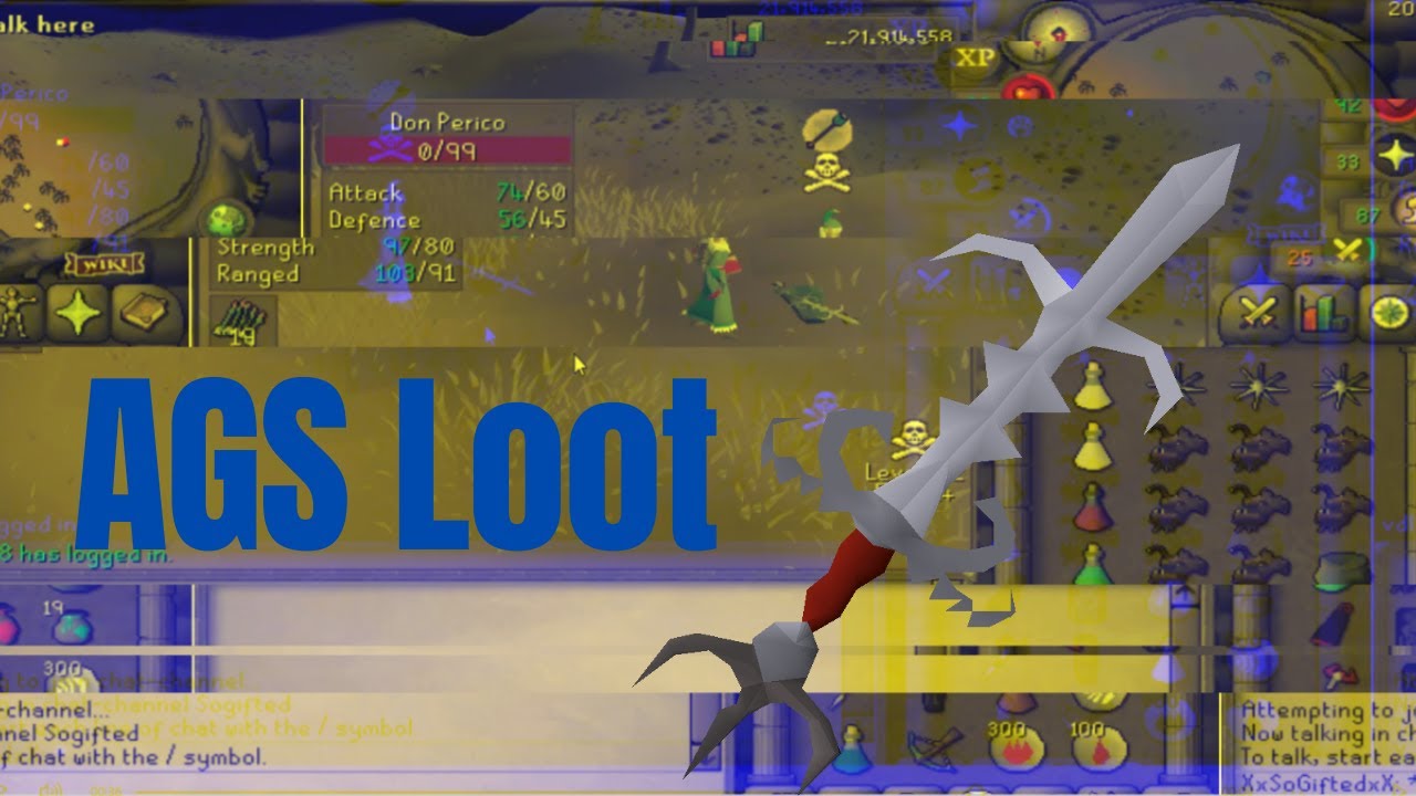 T2E6: Una Hr De Pking : AGS LOOT! OSRS - YouTube