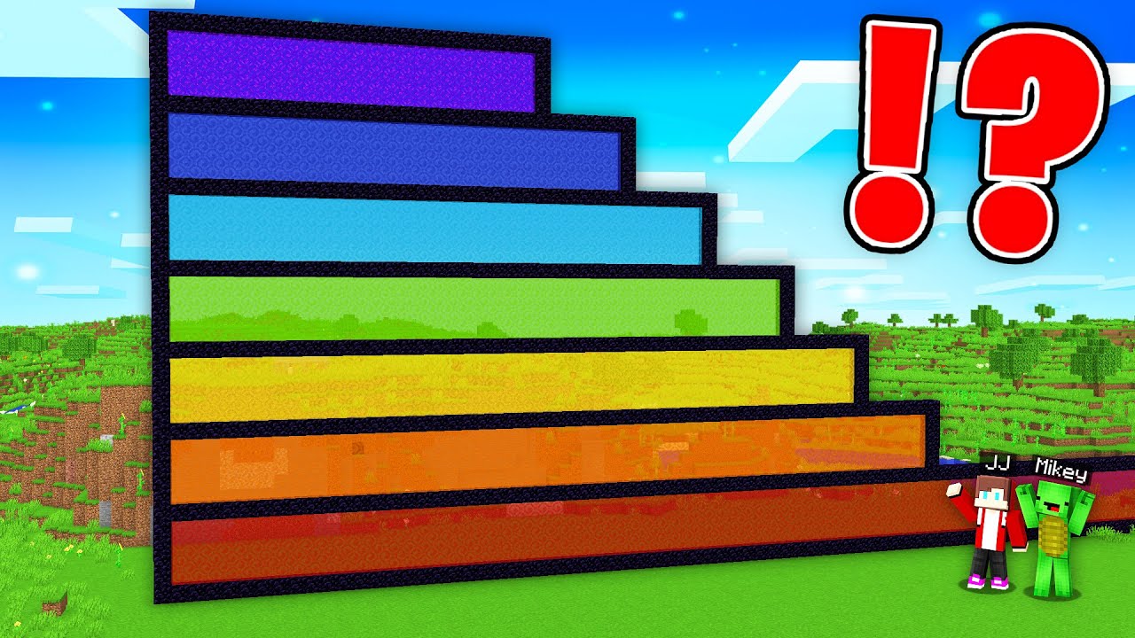 JJ and Mikey Found NEW WIDEST PORTAL of ALL SIZES in Minecraft Maizen! - YouTube