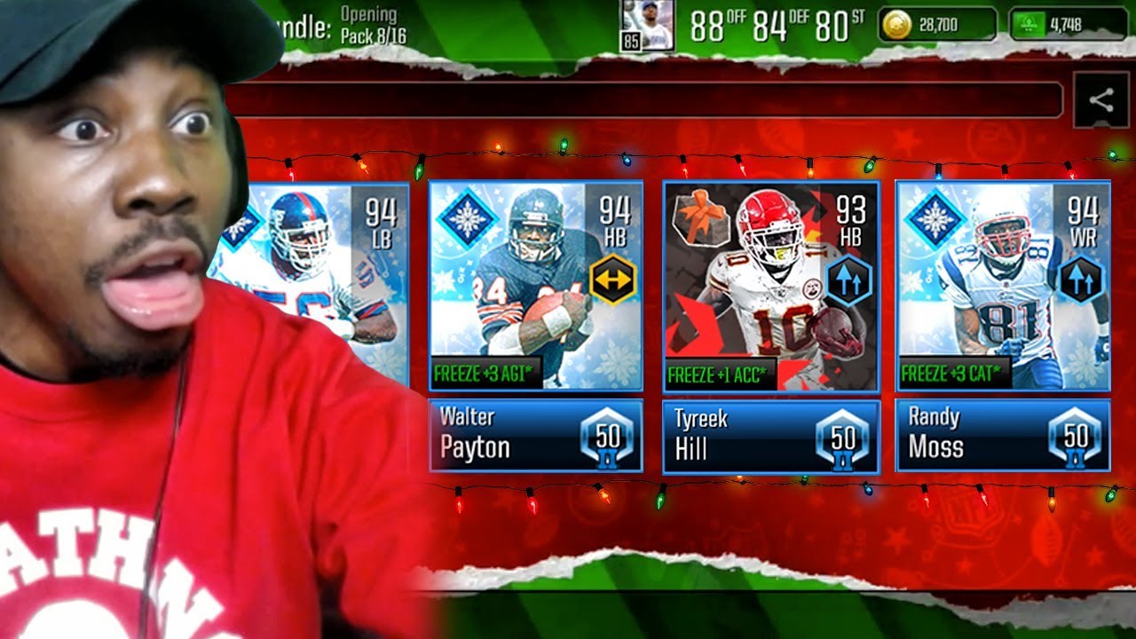 ULTIMATE FREEZE Pack Opening w/93 OVR OOP TYREEK HILL! Madden Mobile 19 ...