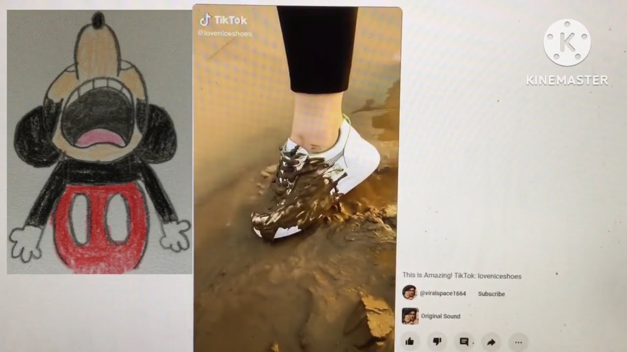 Mickey Reacts To Shoes Getting Muddy Animated! (Original Audio by ...