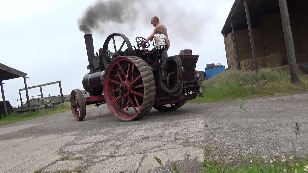 Clayton and Shuttleworth 'Old Glory' steam traction engine - YouTube
