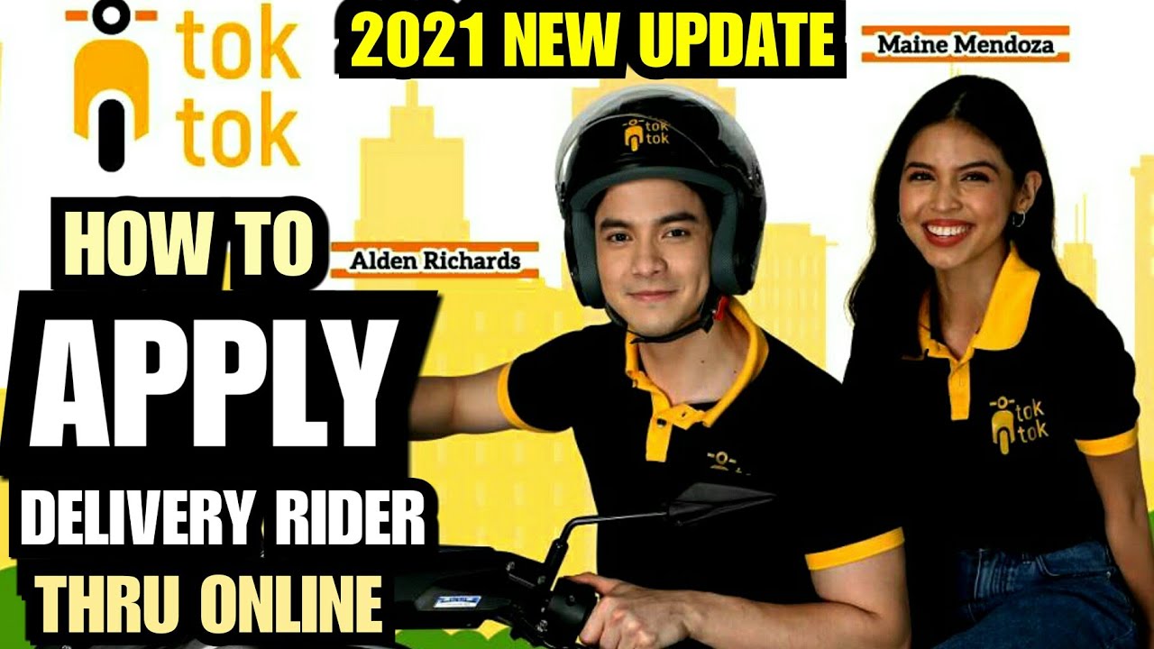 PAANO MAG APPLY AS TOKTOK DELIVERY RIDER THRU ONLINE (2021 NEW UPDATE ...
