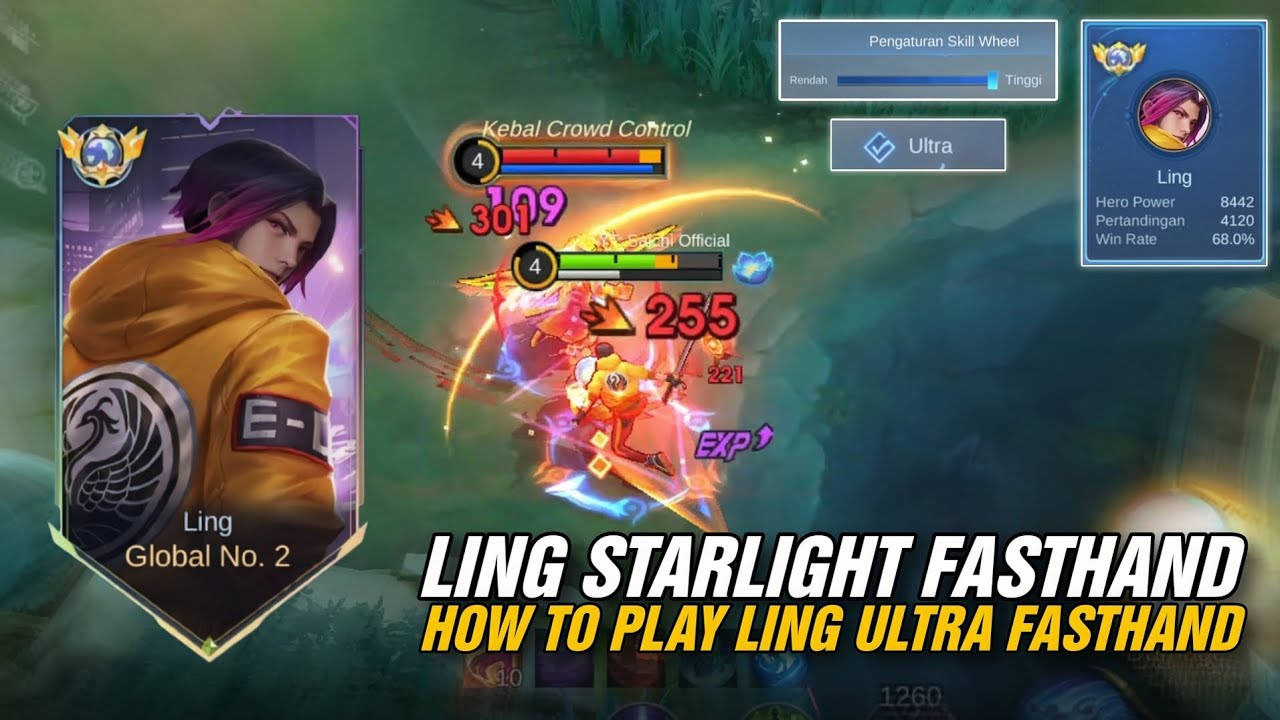 LING STARLIGHT FASTHAND - How To Play Ling Ultra Fasthand? Global 2 ...