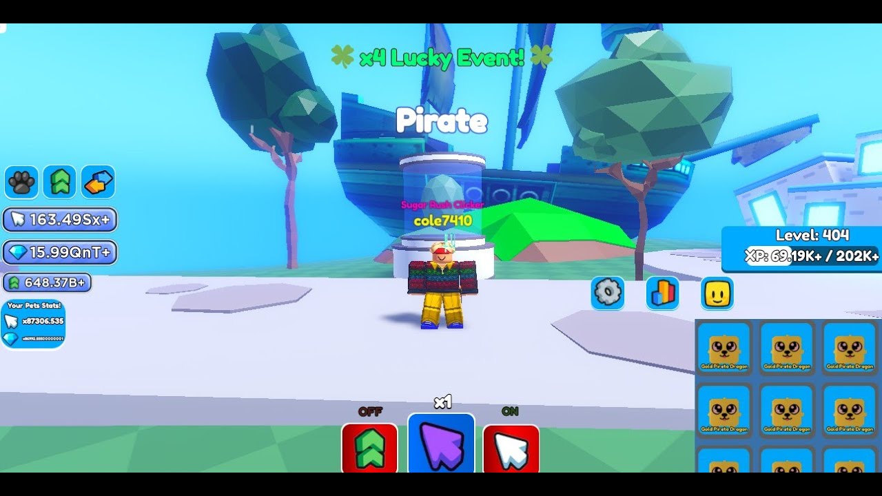 tapping league is back with a x4 luck event and the new pirate area ...