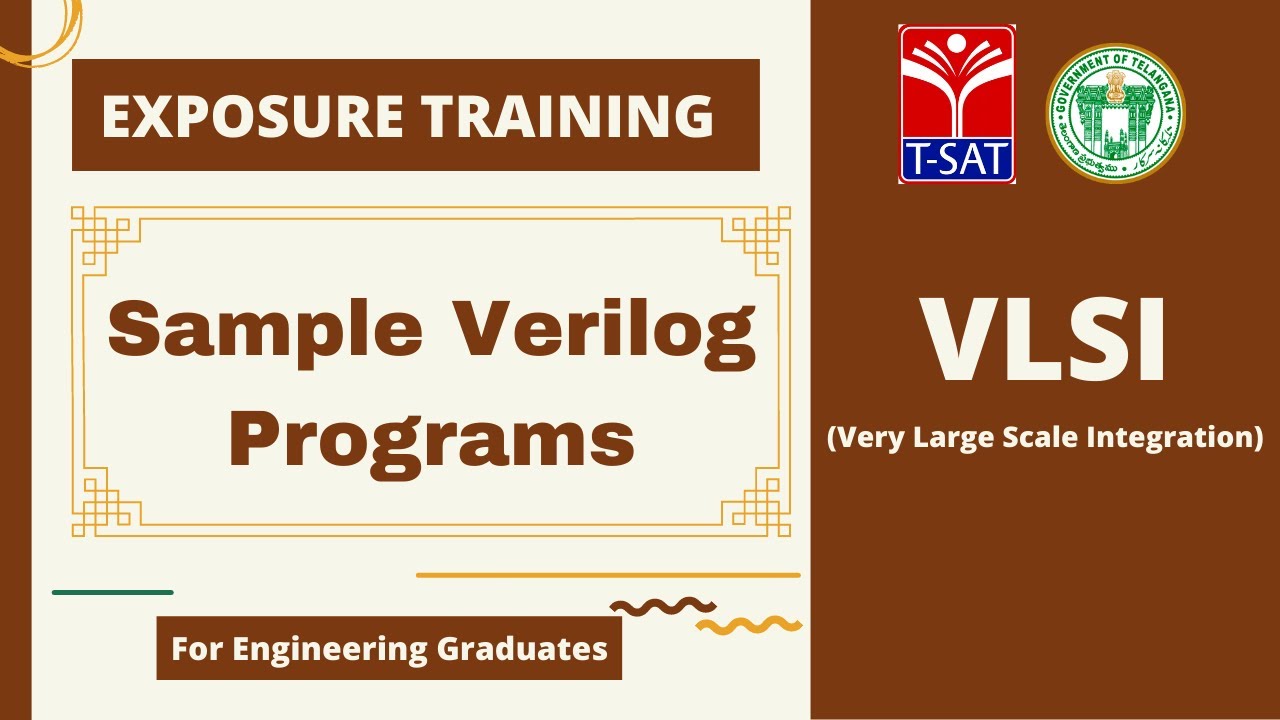 T Sat Vlsi Exposure Training Sample Verilog Programs Youtube