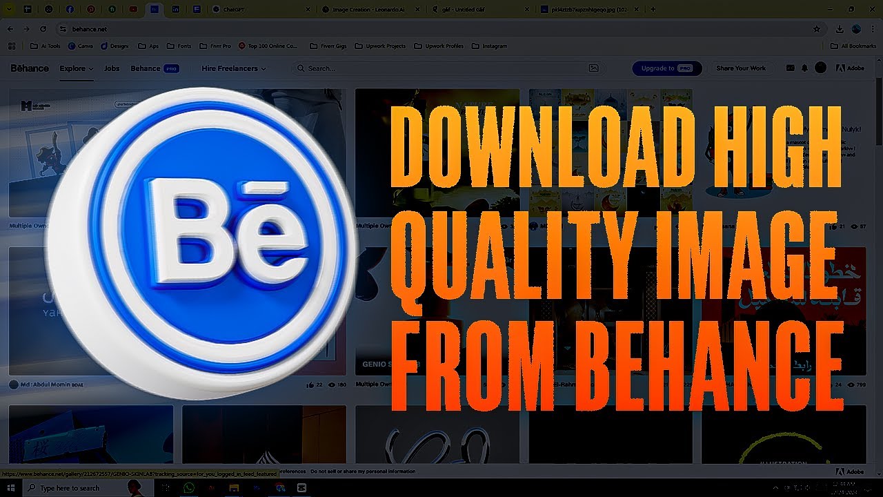 Download High Quality Image From Behance | Raeen Ahammod - YouTube