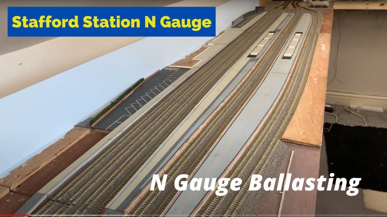N Gauge Ballasting - YouTube
