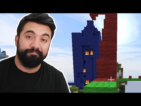 BASELERİNİ KOMPLE KAPATTILAR! Minecraft: BED WARS