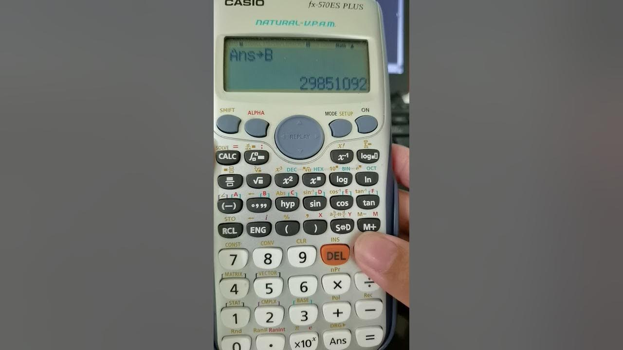 HOW TO STORE/KEEP Values/Answers on your SCIENTIFIC CALCULATOR... Casio 570ES PLUS - YouTube