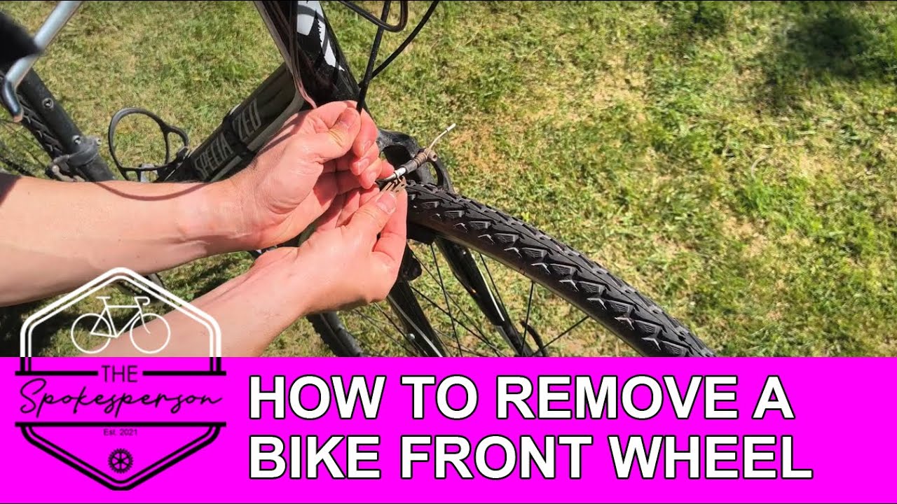 How to remove the front wheel from a bike THE EASY WAY - YouTube