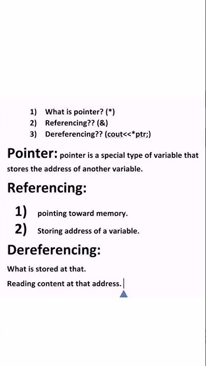 pointers in c++ | Referencing and Dereferencing part of pointers | oop - YouTube