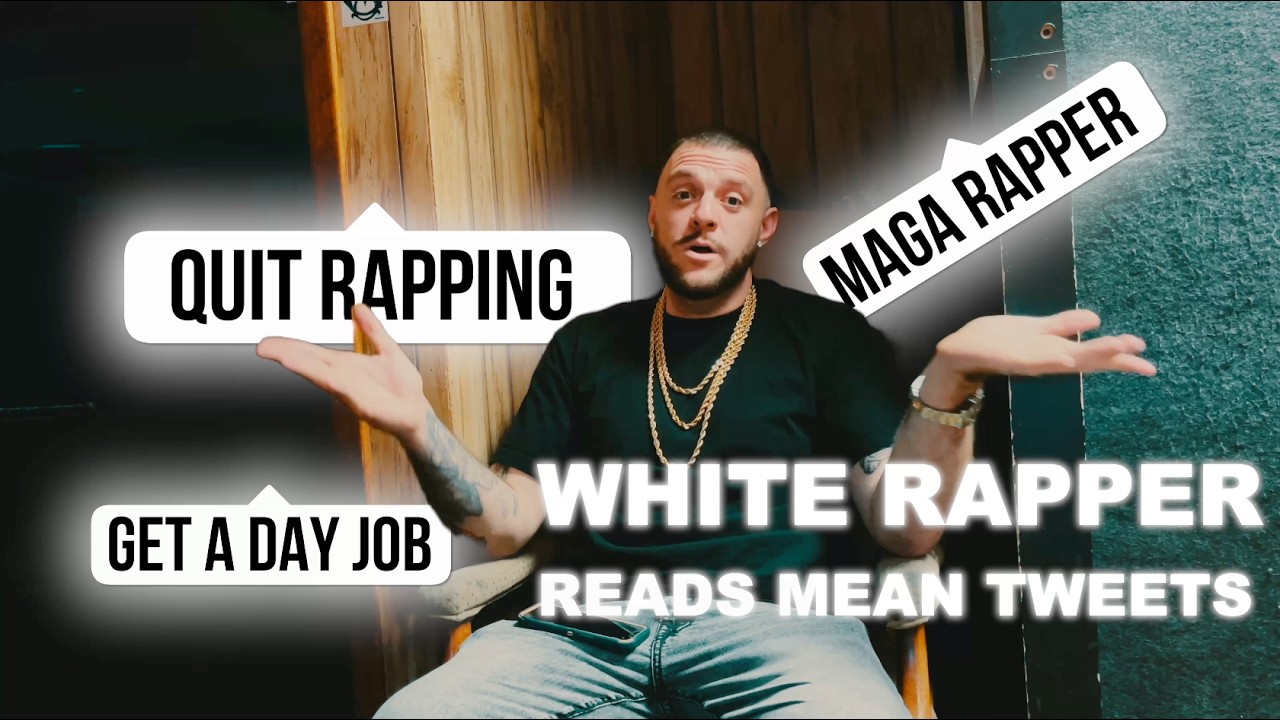 WHITE RAPPER READS MEAN TWEETS - YouTube
