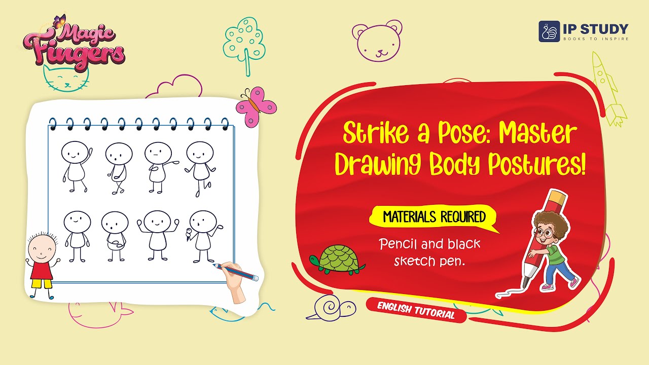 Master Drawing Body Postures! | Magic Fingers Art & Craft Books | Grade ...