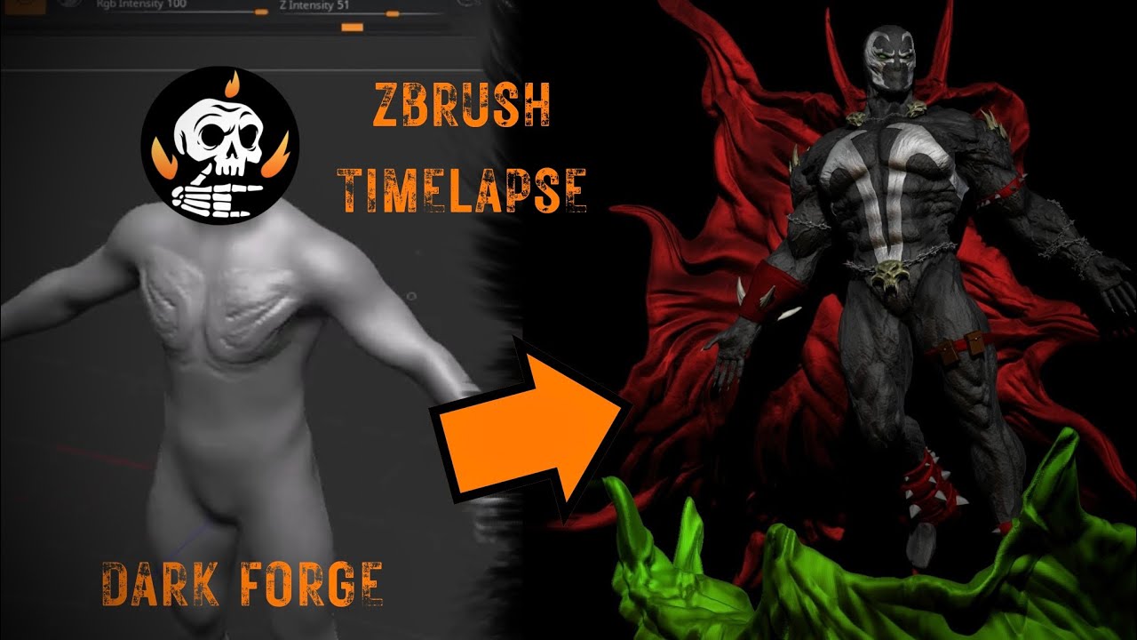 Zbrush SPAWN Timelapse - YouTube