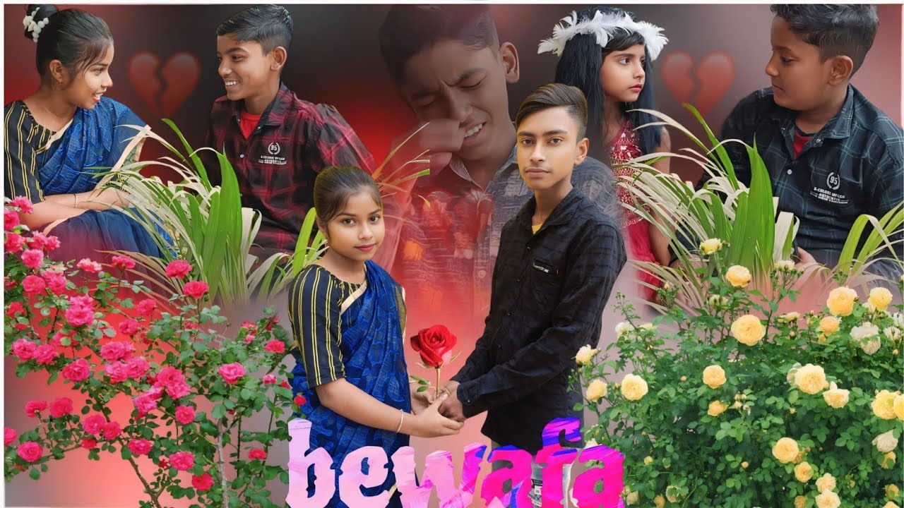 bewafa hai tu । romantic love story। cover song। by anandabas tv - YouTube