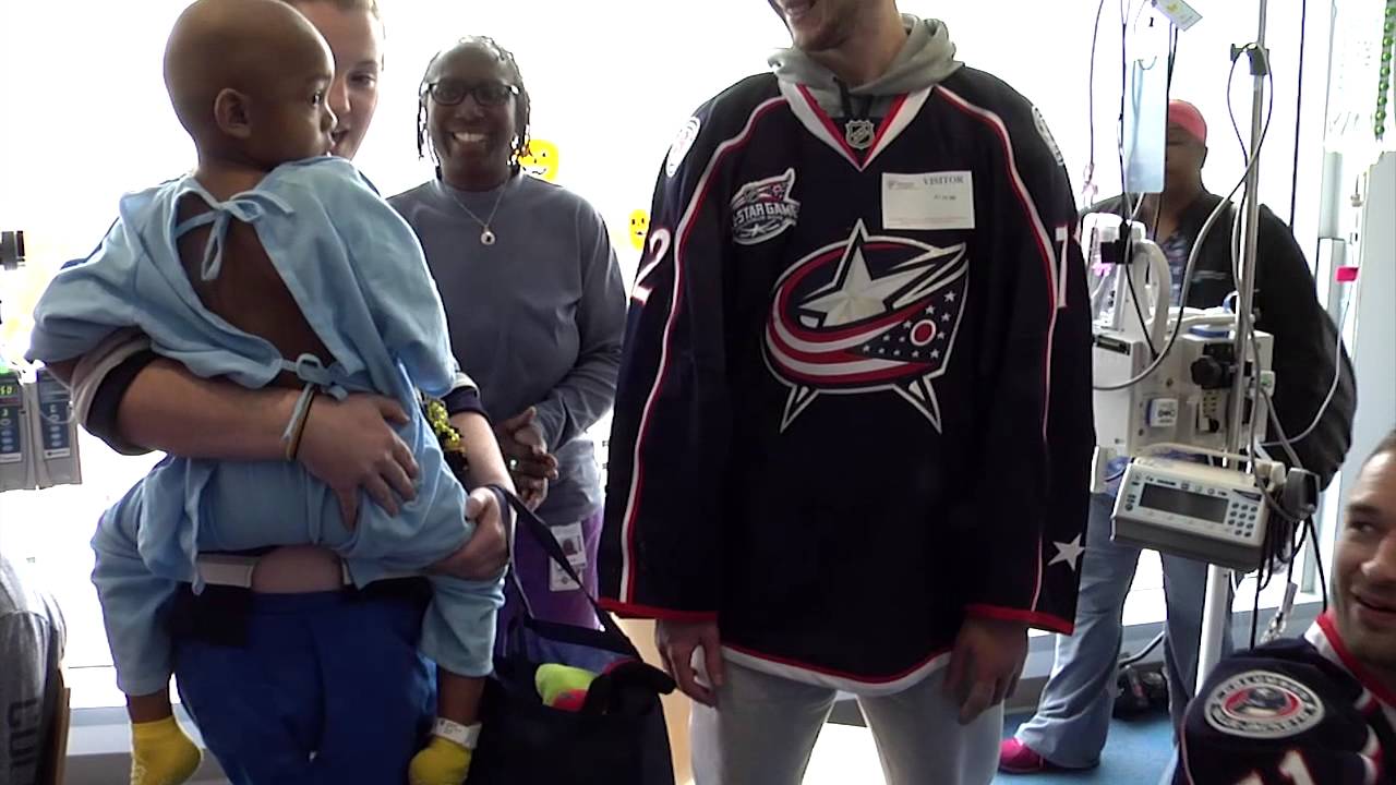 Blue Jackets Today: Nationwide Children's Hospital Visit - YouTube