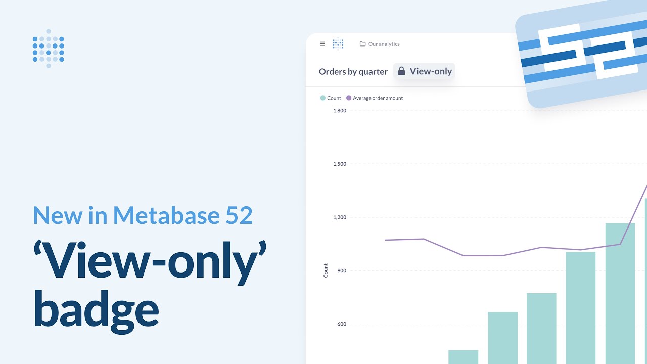 New in Metabase 52: ‘View-only’ badge - YouTube
