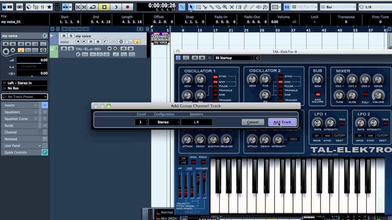 DAW 101 - How to setup a vocoder in Cubase - YouTube